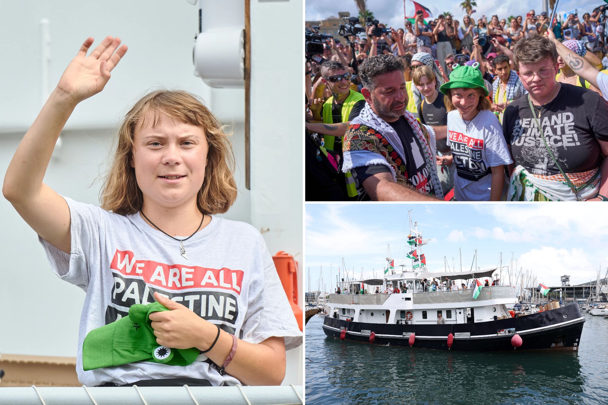 Greta Thunberg’s Gaza flotilla forced to turn back to port just hours ...