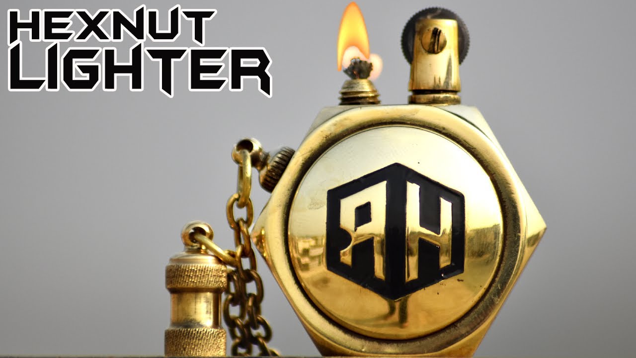I turned an old hex nut into a lighter! 🔥