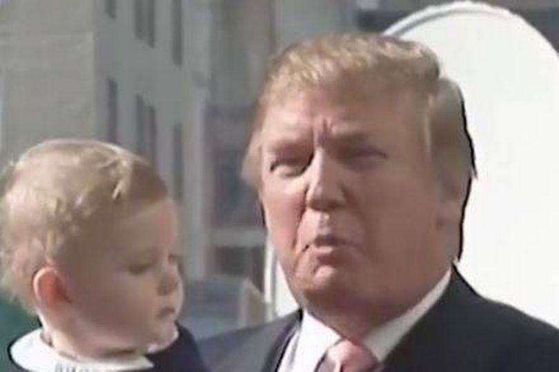Trump describes son Barron with two strange words in resurfaced footage