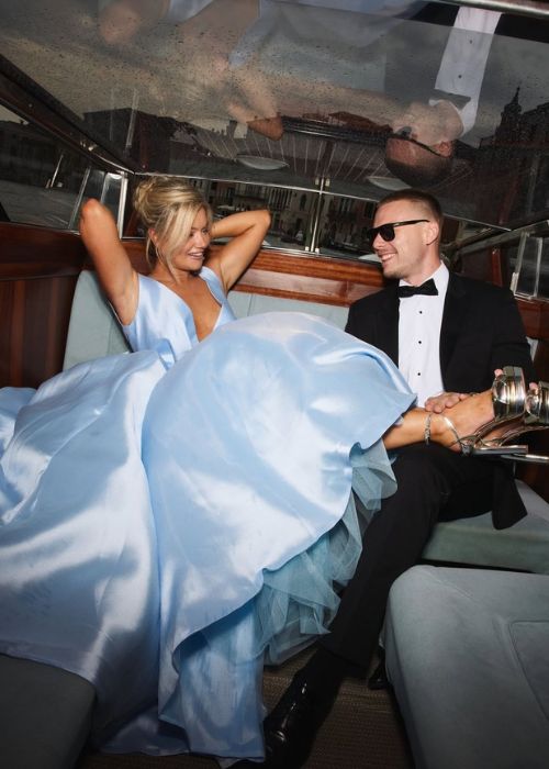 Cinderella who? Sophie Murray looks every inch a princess at the Venice ...