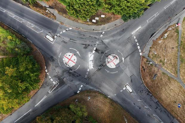 St George's cross painted on Bucks mini-roundabouts 'criminal damage ...