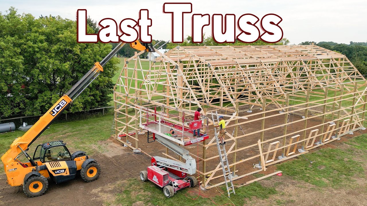 The final touch: setting the end truss 👍