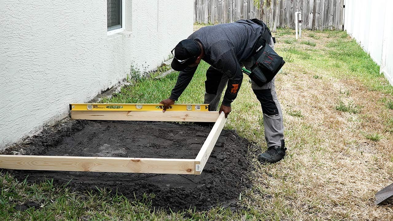 I made a concrete slab for a shed – start to finish | DIY Creators