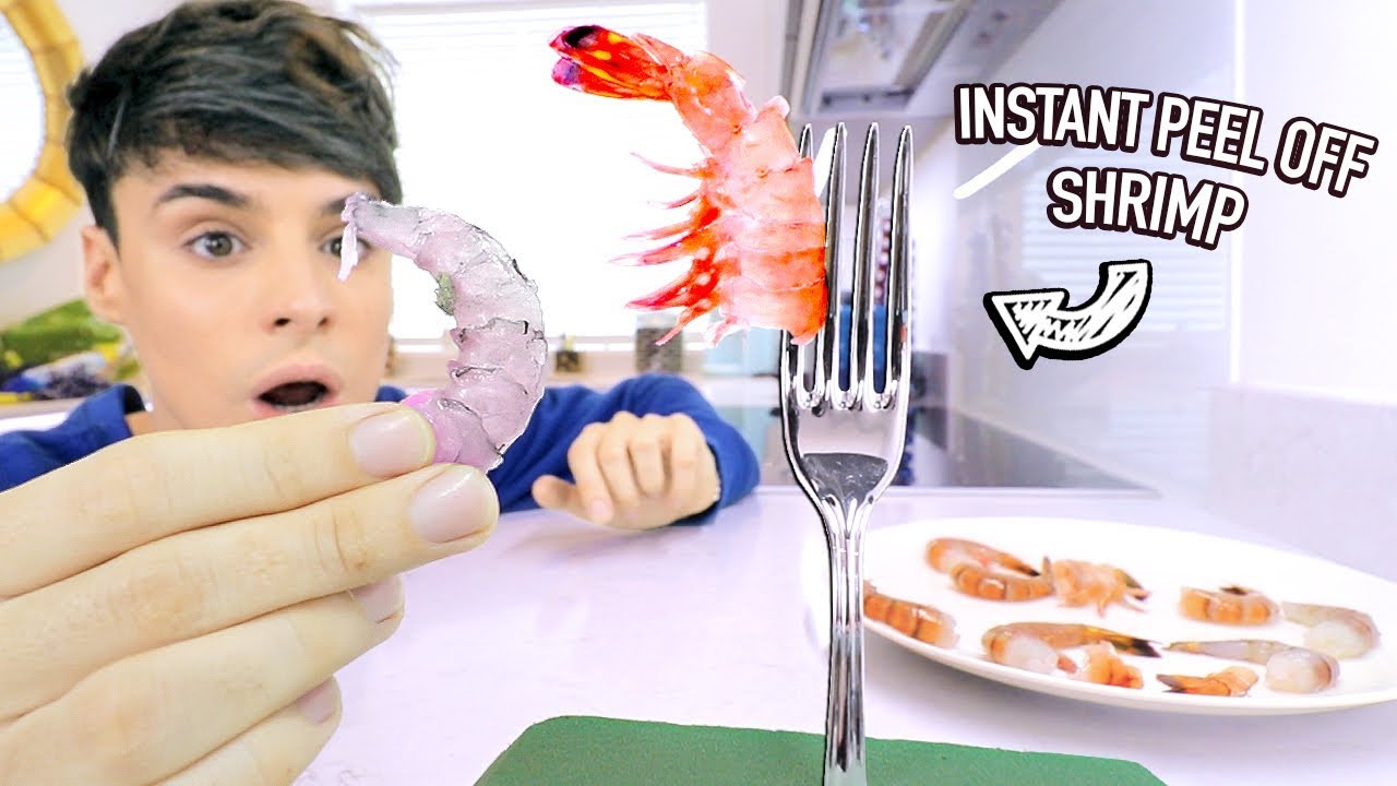 Testing viral kitchen shortcuts to peel foods in seconds