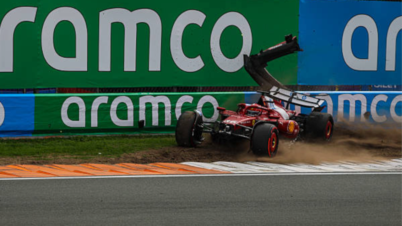 Charles Leclerc and Kimi Antonelli crash out on lap 53 as Ferrari face ...
