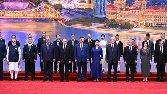 PM Modi, Pak's Shehbaz Sharif in same frame, several spots apart at SCO ...