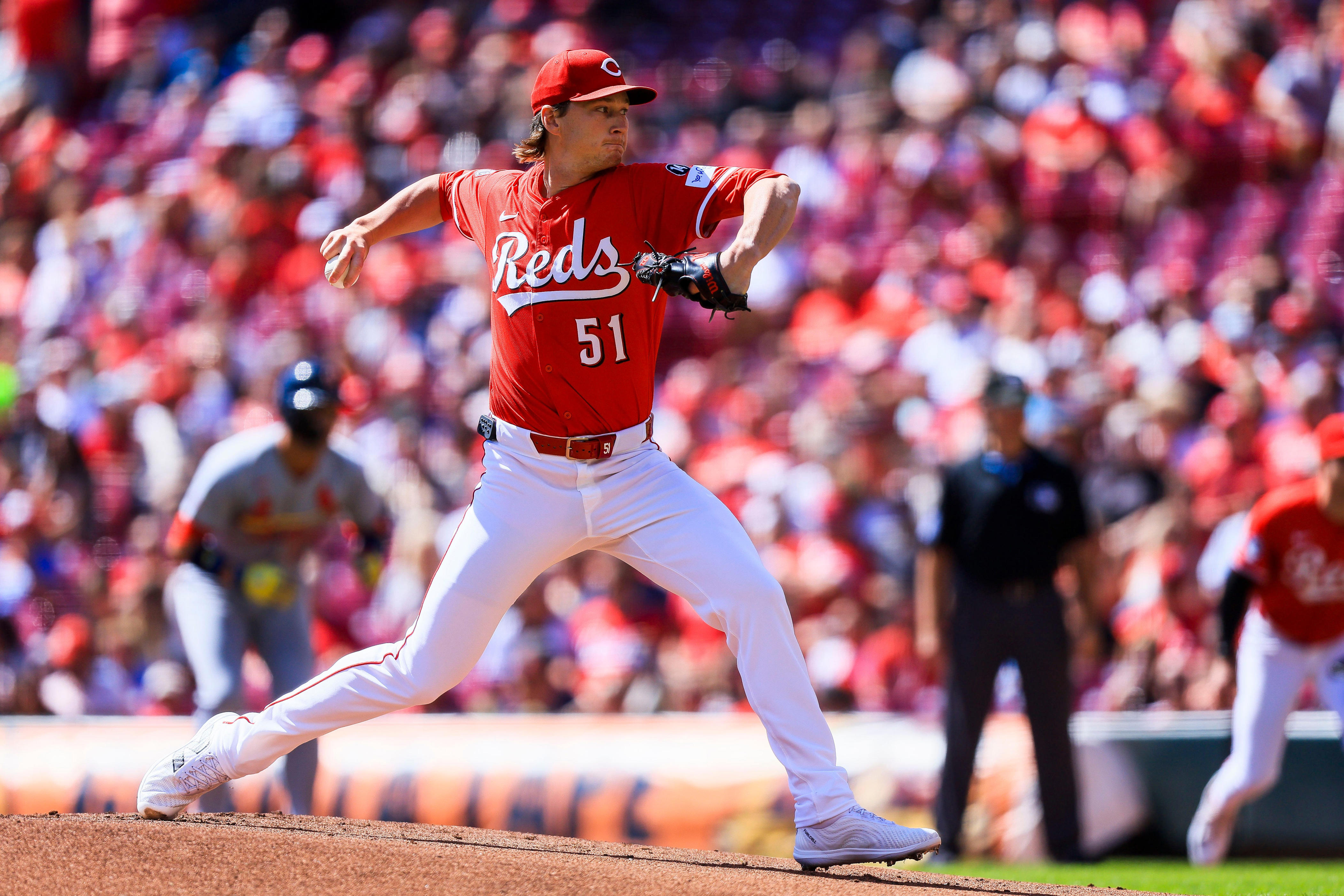 Brady Singer, bats halt slump, Reds finally gain ground in playoff chase