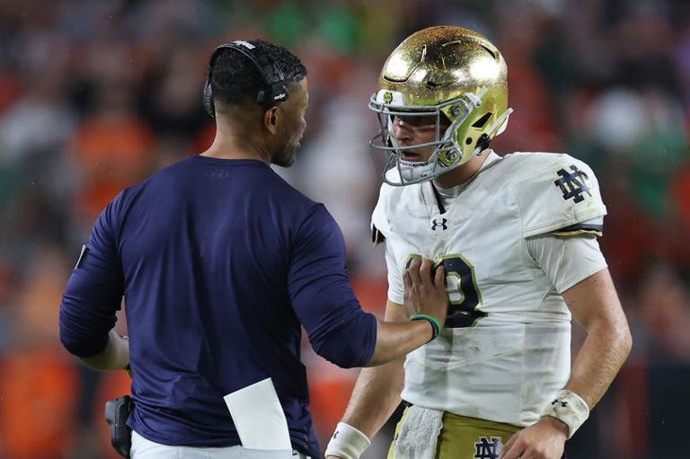 Marcus Freeman's message to CJ Carr before first Notre Dame start vs Miami