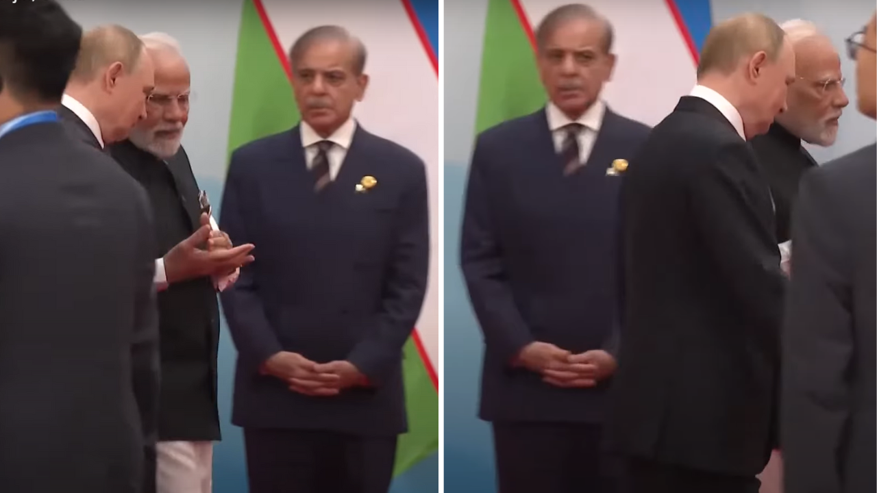 Watch: PM Modi, Putin walk past Pakistan PM at SCO Summit; Shehbaz ...