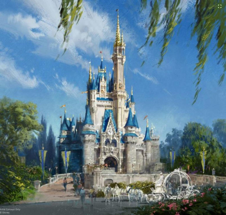 Disney Is Finally Making Cinderella Castle Blue Again. About Time!