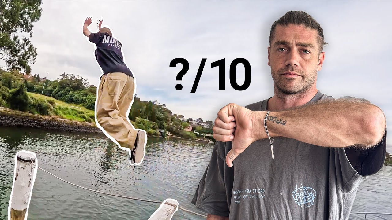 Rating local jumps - scary water challenge