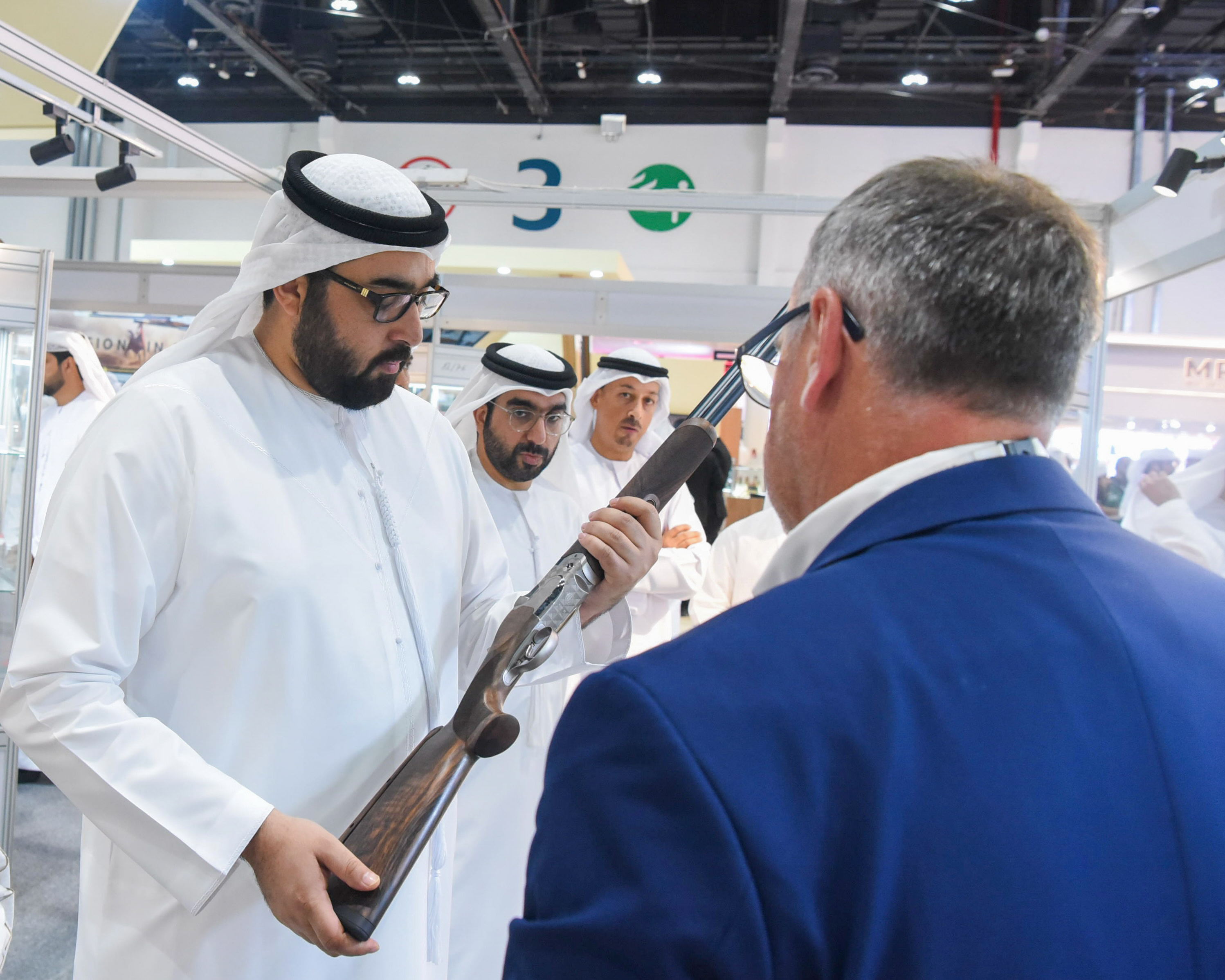 Crown Prince of Umm Al Quwain visits Abu Dhabi International Hunting ...