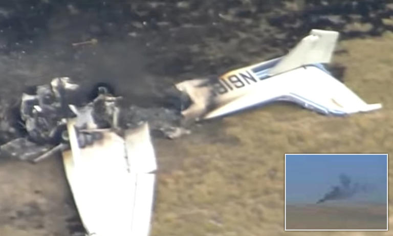Two small planes collide MID-AIR at Colorado airport