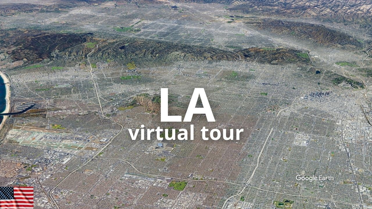 Los Angeles, California – Aerial View of the City in the USA