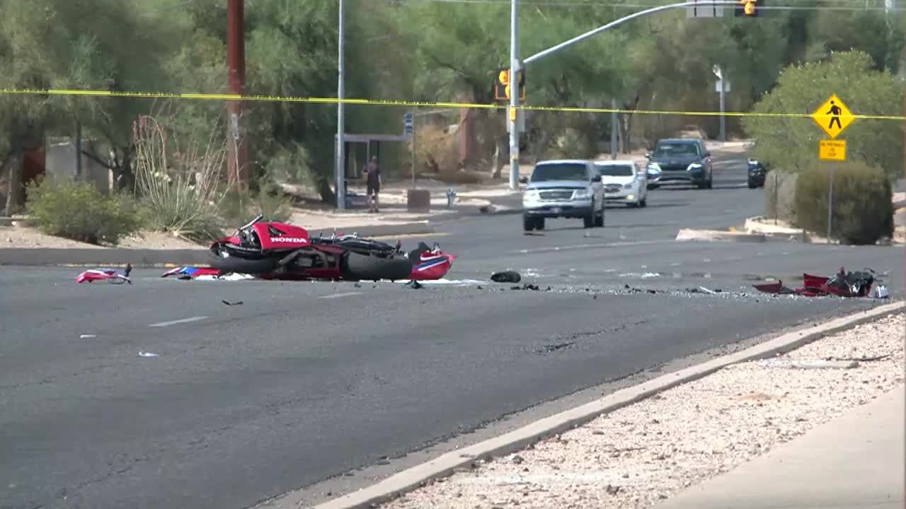 UPDATE: Motorcyclist dies after Tucson crash