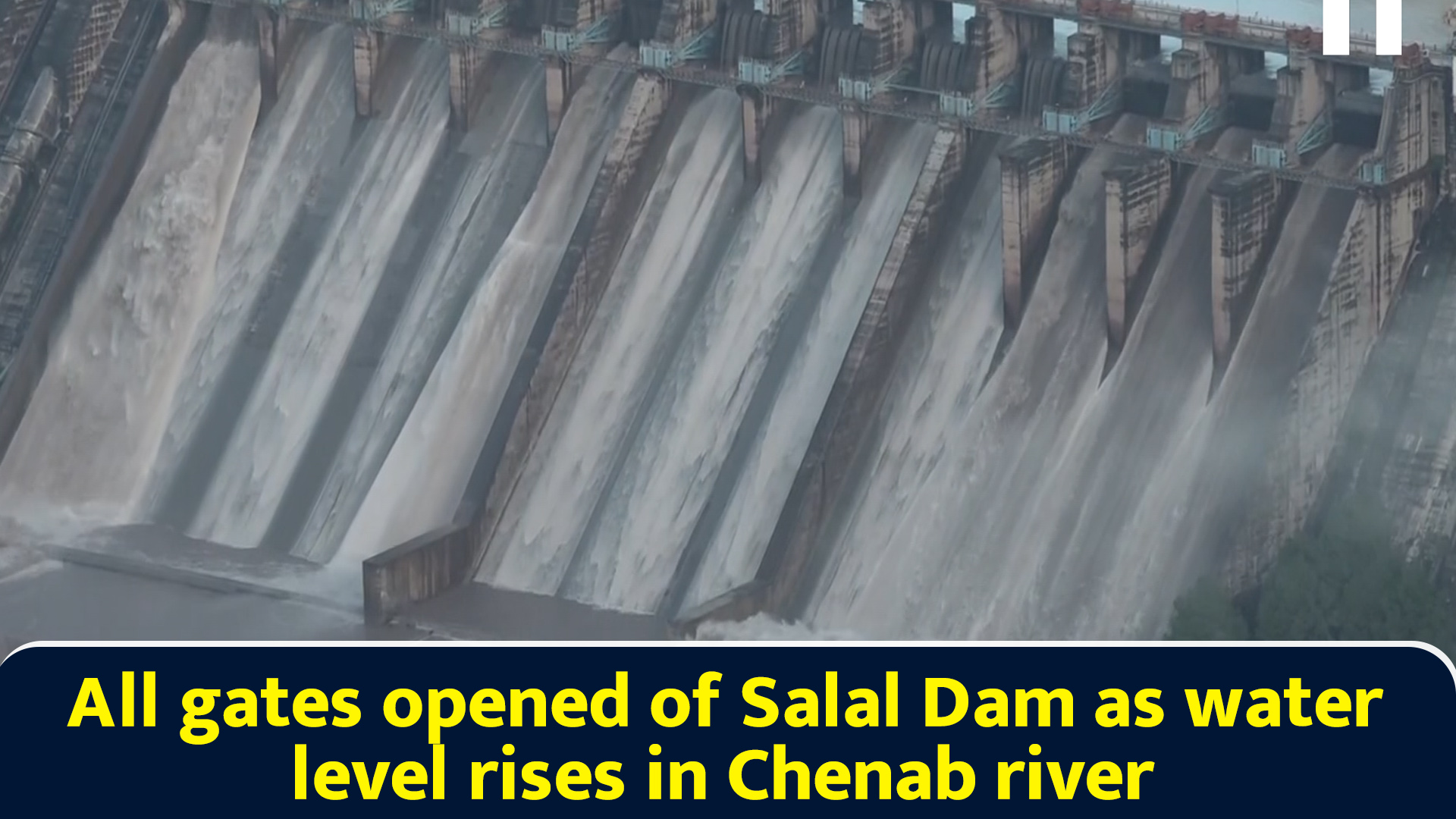 All gates opened of Salal Dam as water level rises in Chenab river