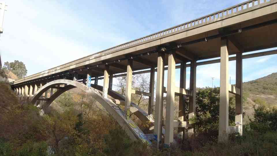 The Old Highway 395 Bridge in Poway California Is Shrouded in Infamy