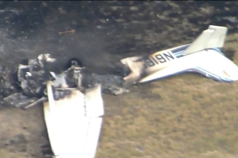 Two planes collide during air show in fireball - as one dead and three ...
