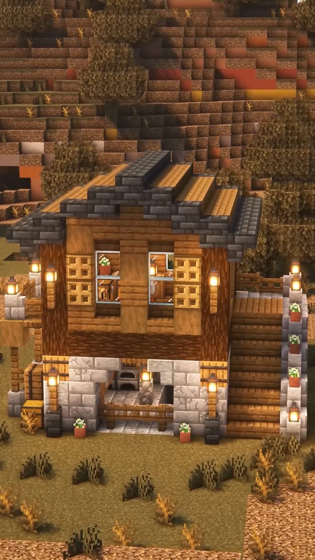 Spruce House Build in Minecraft