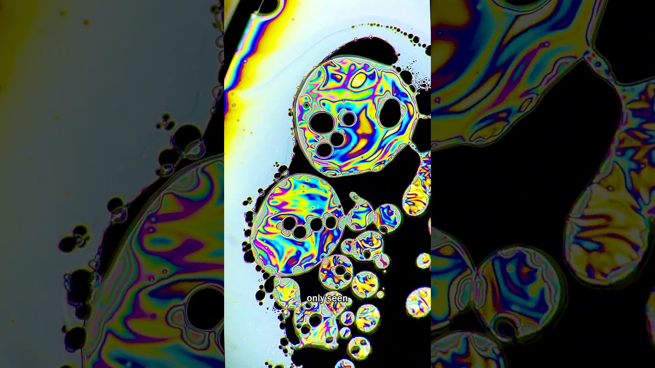 Surface Of A Bubble Under Microscope Reveals Something Amazing!