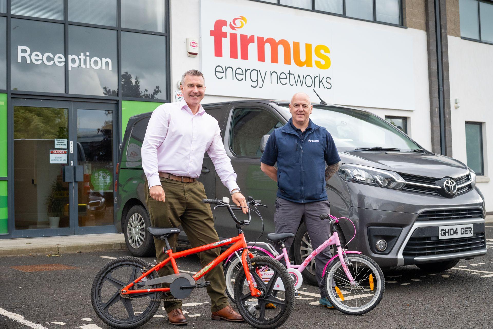 firmus energy networks gets on its bike for good cause