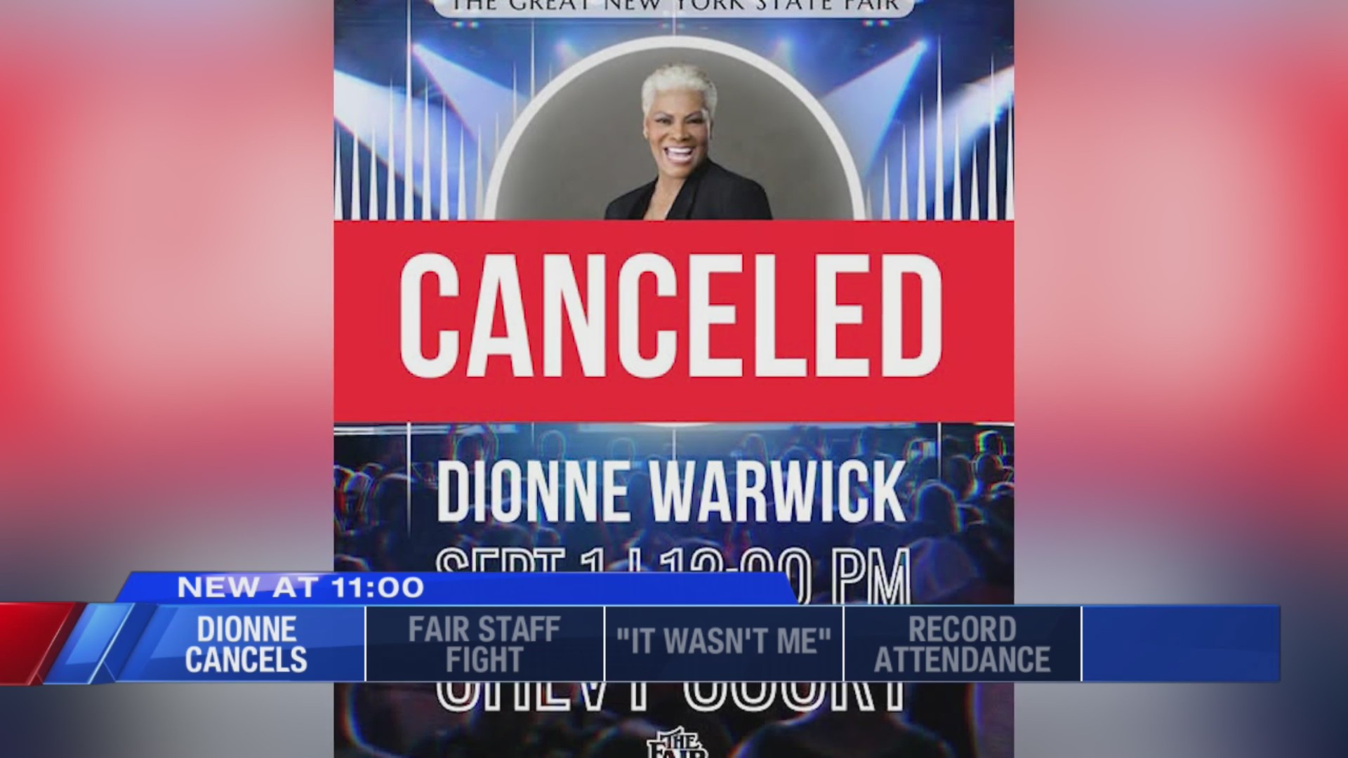 Dionne Warwick cancels State Fair performance -- replacement act announced