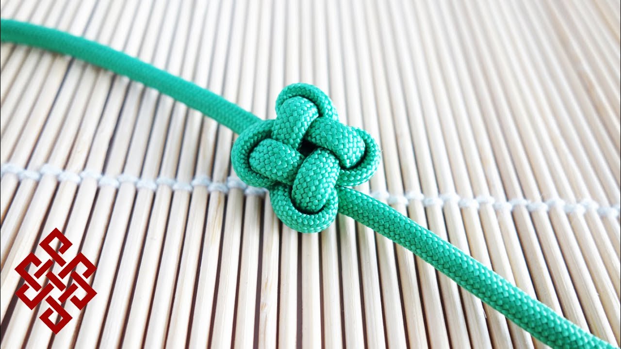 How to Tie a Chinese Clover ⁄ Four Leaf Clover Knot Tutorial