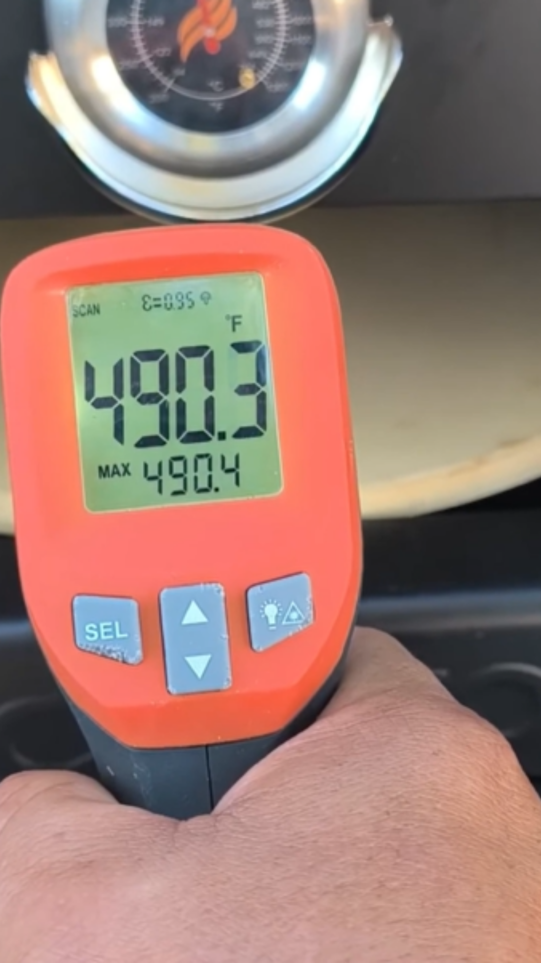 Taking the Temperature of the Blackstone Pizza Oven