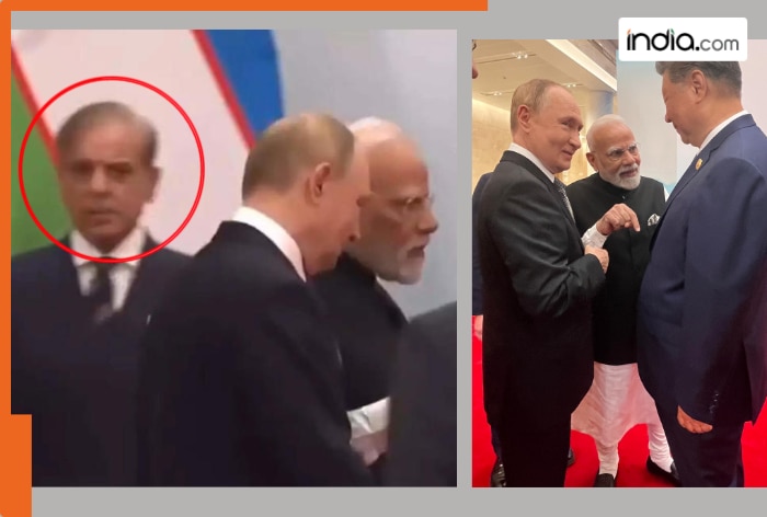 Viral Video: Pakistan PM Shahbaz Sharif watches as PM Modi, Vladimir ...