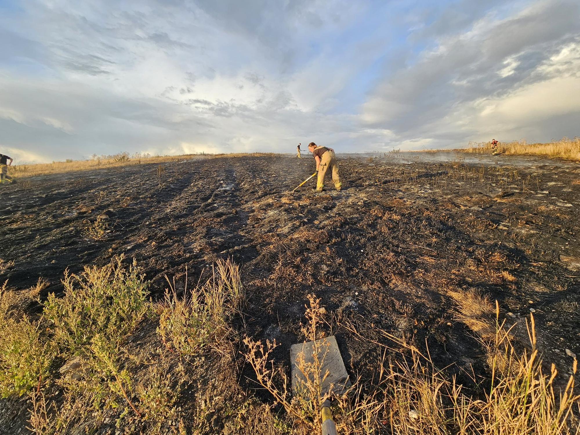 Warning issued after large grassland fire destroys land in Doncaster