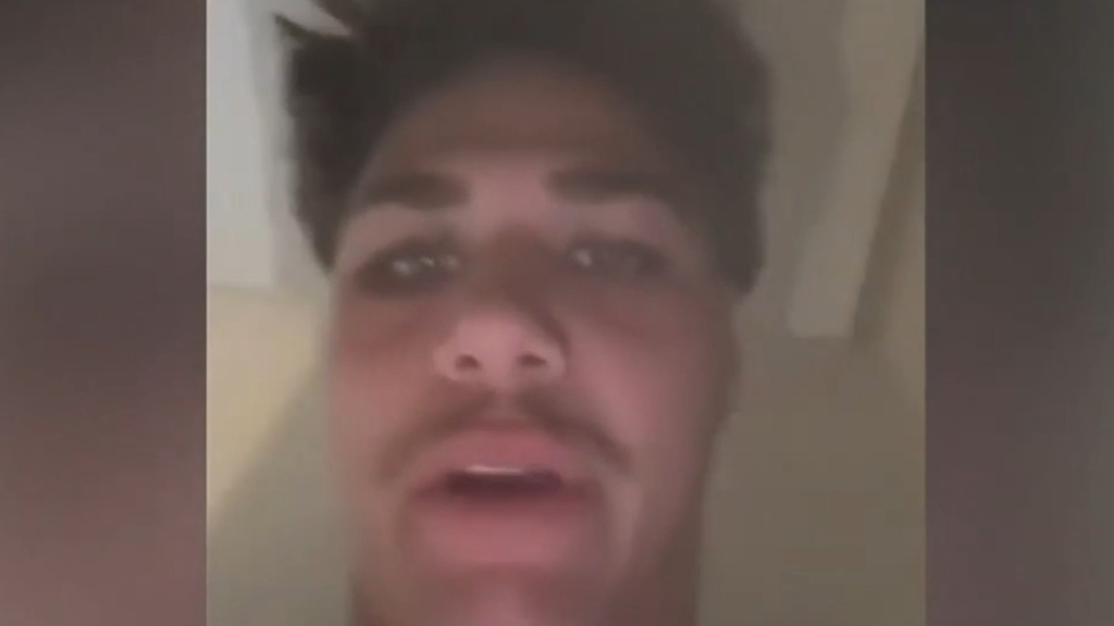 Reece Walsh drinks toilet water