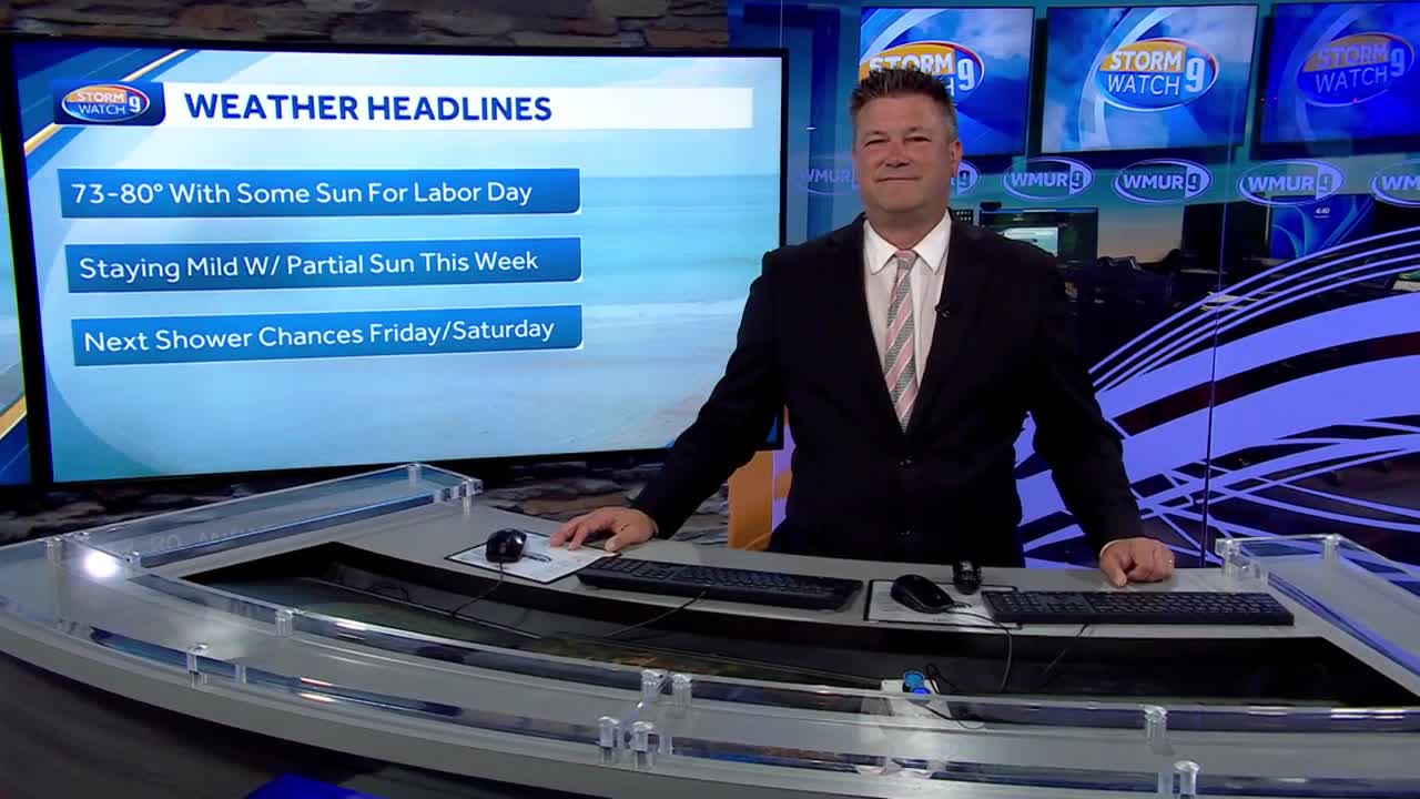 Video: Some sun for Labor Day; chance for showers later this week