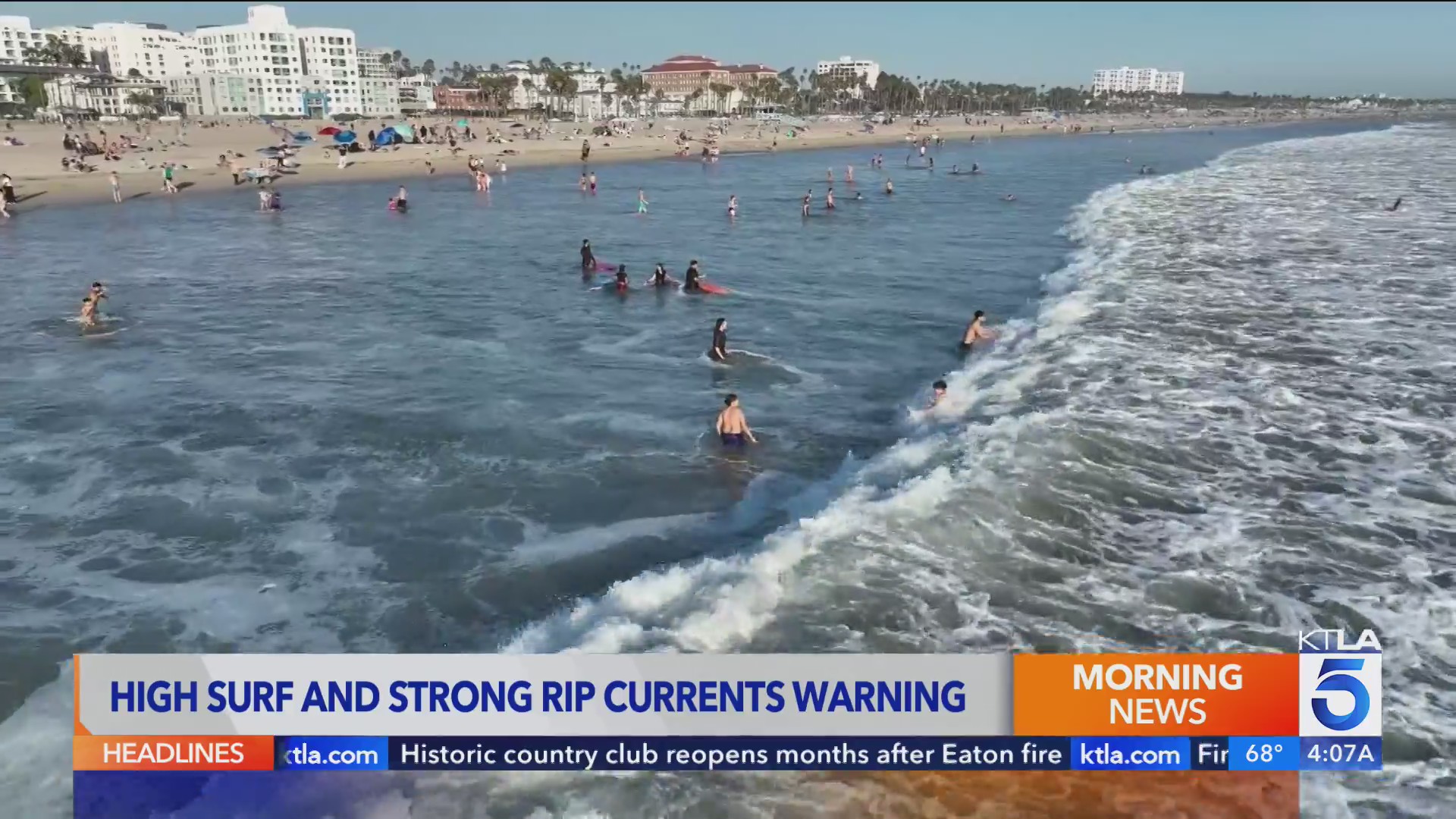 Dangerous surf conditions prompt Labor Day warnings for Southern California