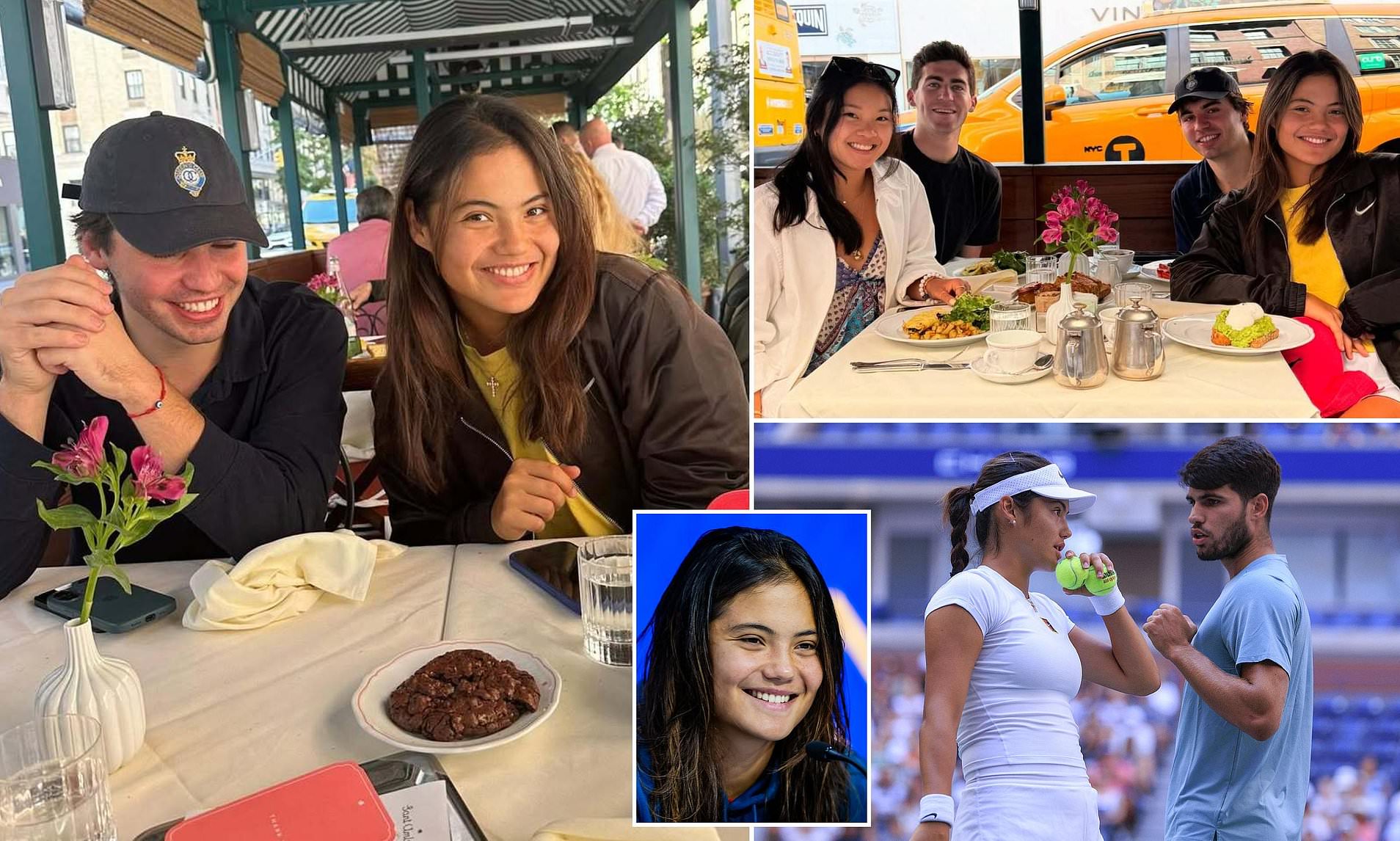 Emma Raducanu cosies up to long-time friend and fellow tennis prodigy ...