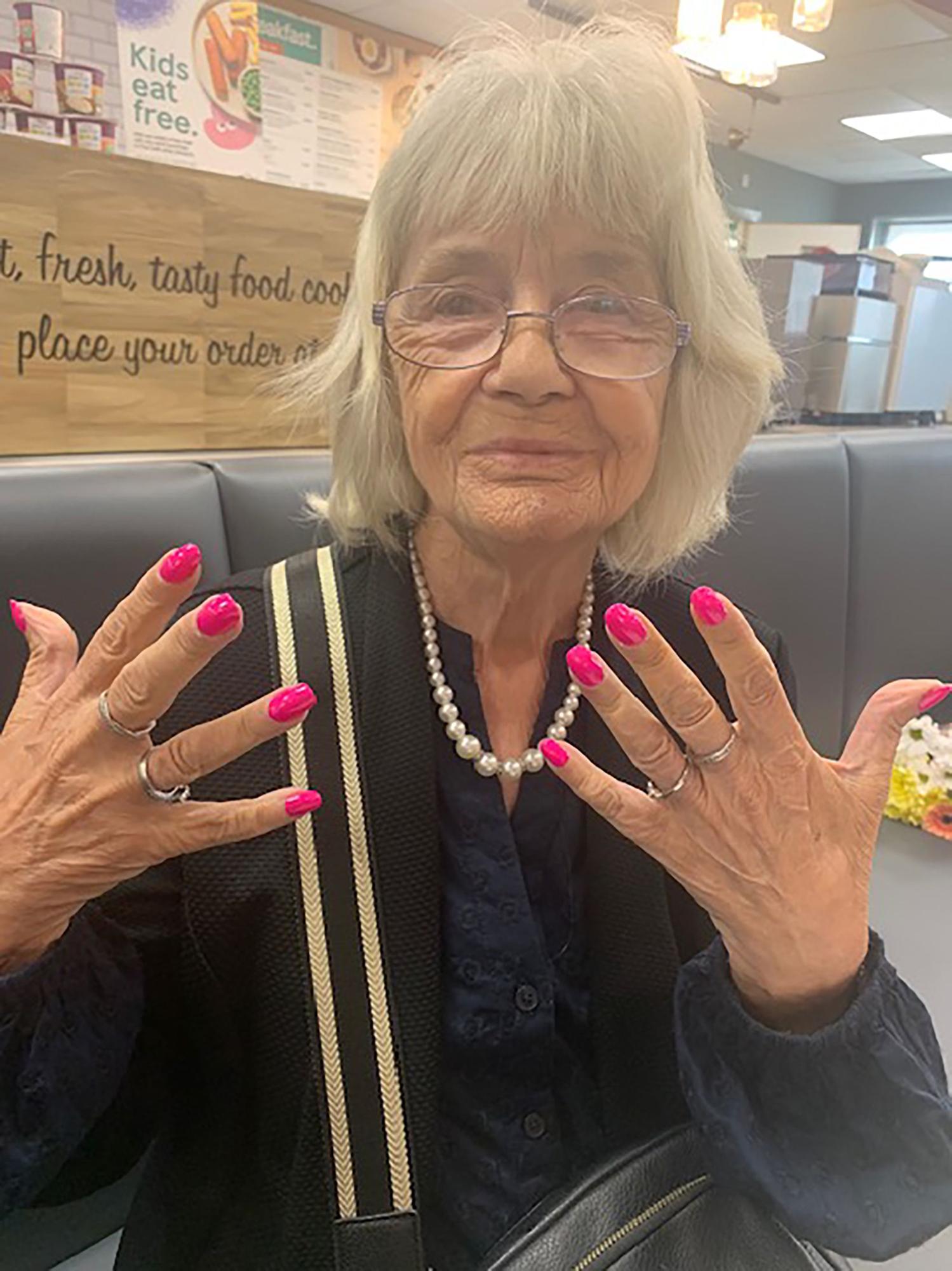 Goole care home resident enjoys a pamper morning