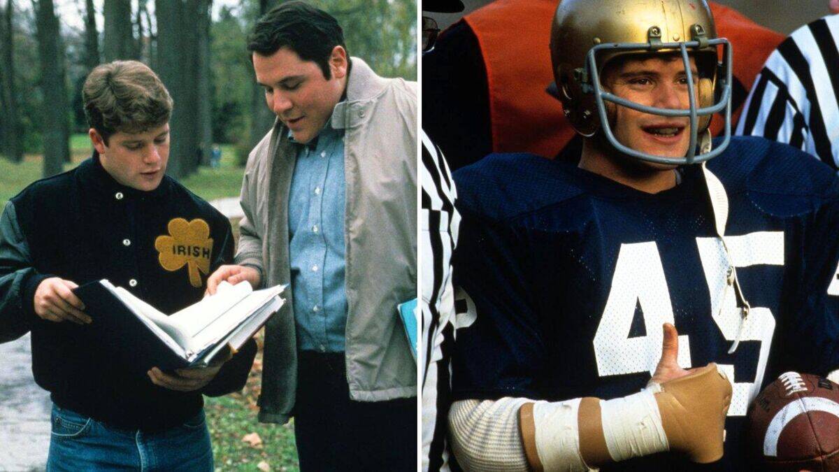 Differences between the movie 'Rudy' and the real story