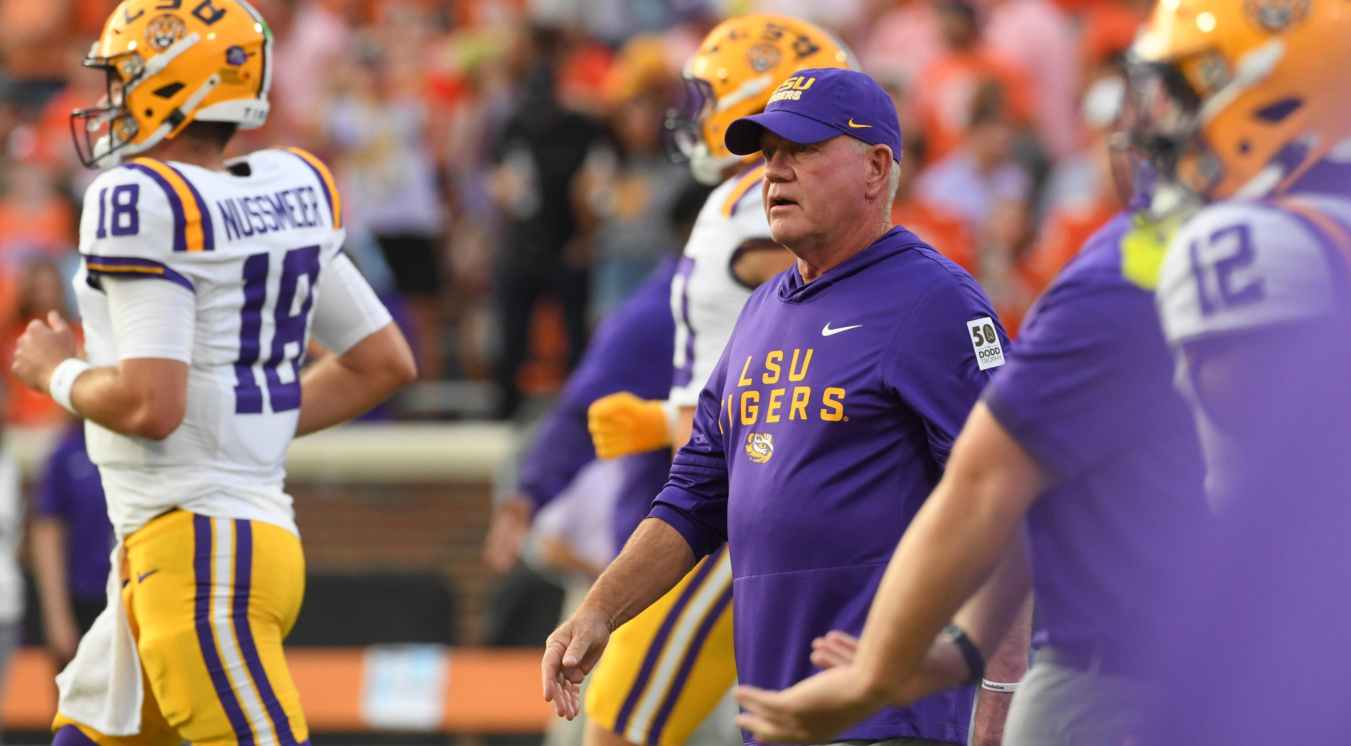 LSU football center Braelin Moore questionable for Week 3 meeting with ...