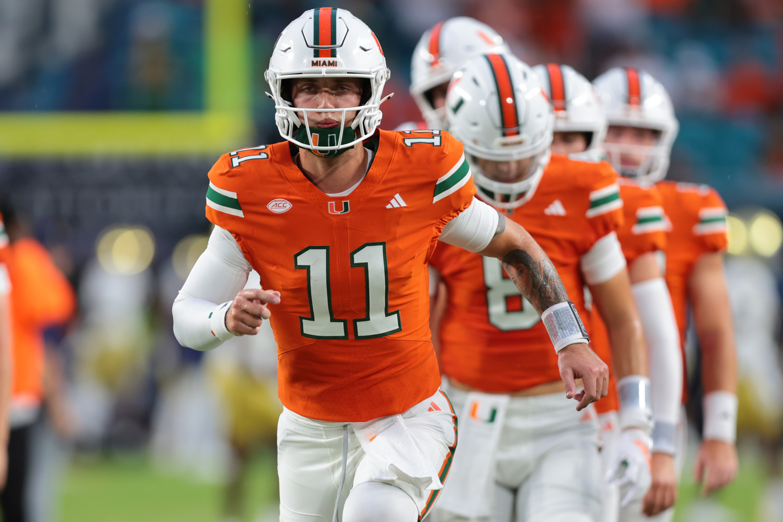 Carson Beck fought back his tears after emotional win over Notre Dame