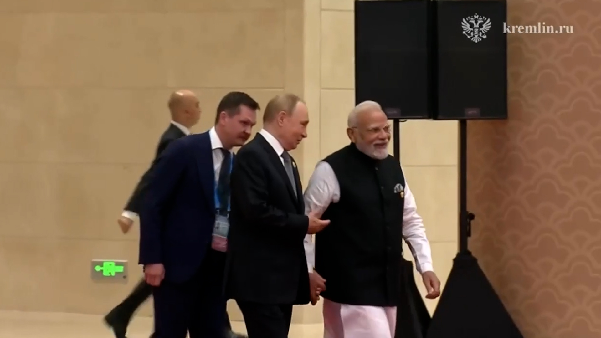 Narendra Modi And Vladimir Putin Seen Walking Hand-in-Hand At China Summit
