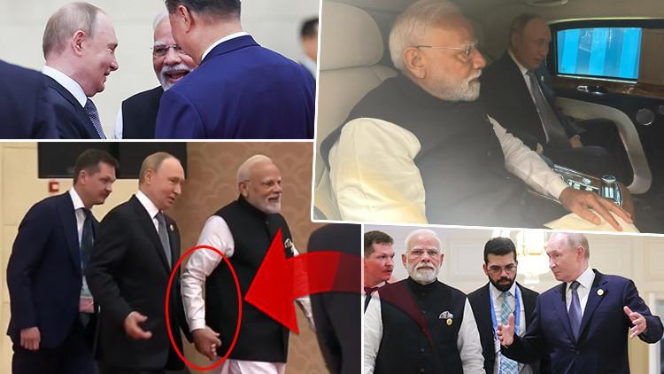 Modi ve Putin'in samimiyeti dünya gündemine oturdu: Zirveye damga vuran ...