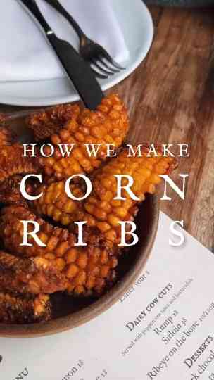 Join Moyo as he shares how we make corn ribs at Fallow