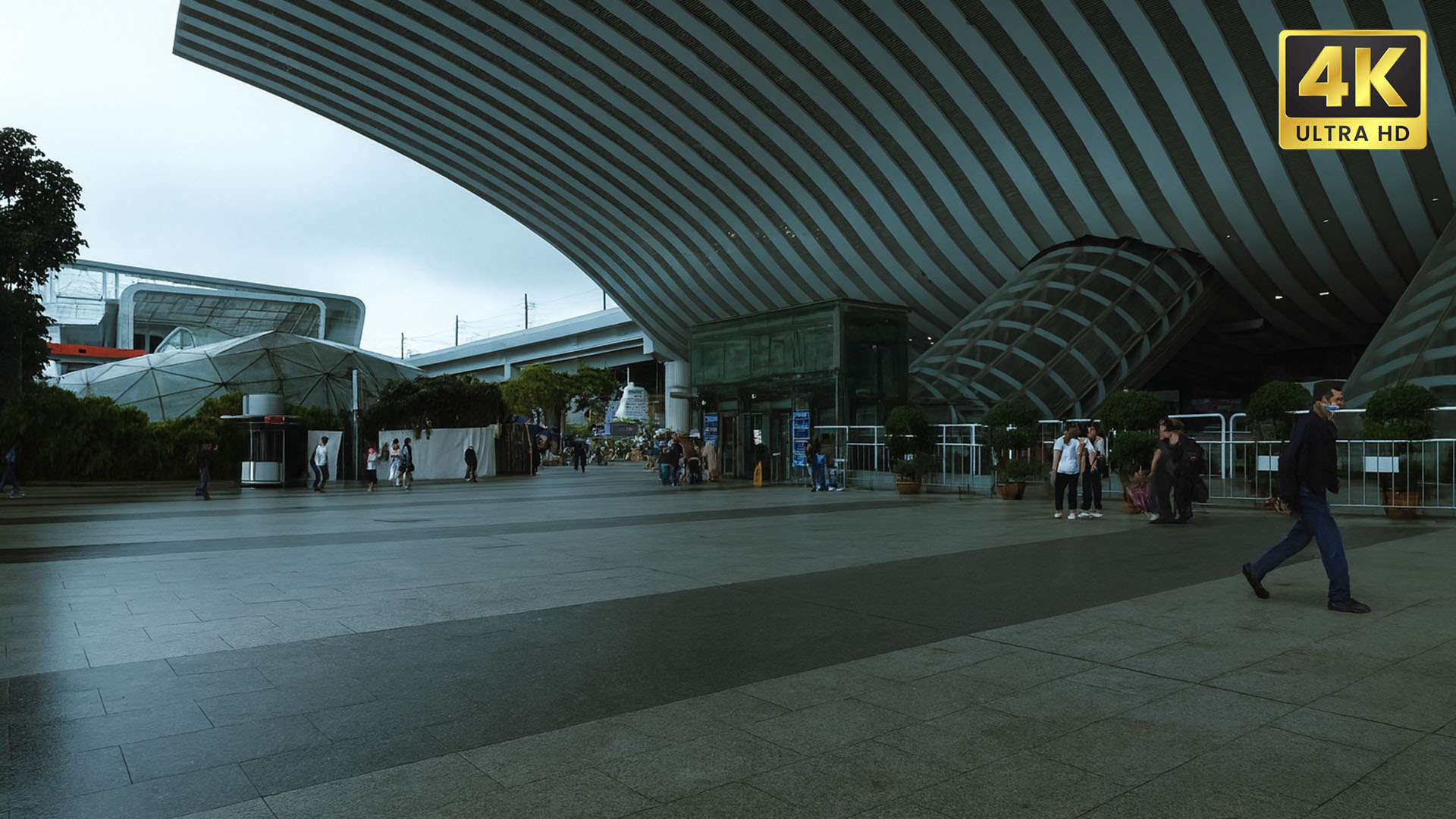 Shenzhen Longhua District Rain Walk Tour – China 4K