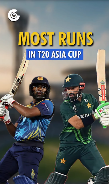 Who tops the charts for most runs in Asia Cup T20 history?