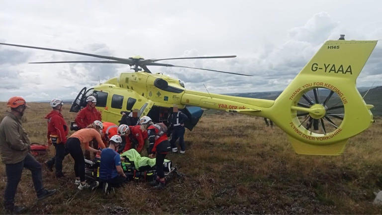 Climber found in “severe pain” airlifted to trauma unit after suffering ...