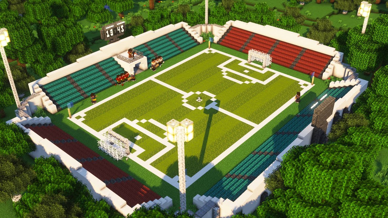 Football Stadium Build Guide in Minecraft