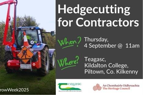 See sustainable hedge cutting in action in Teagasc Kildalton