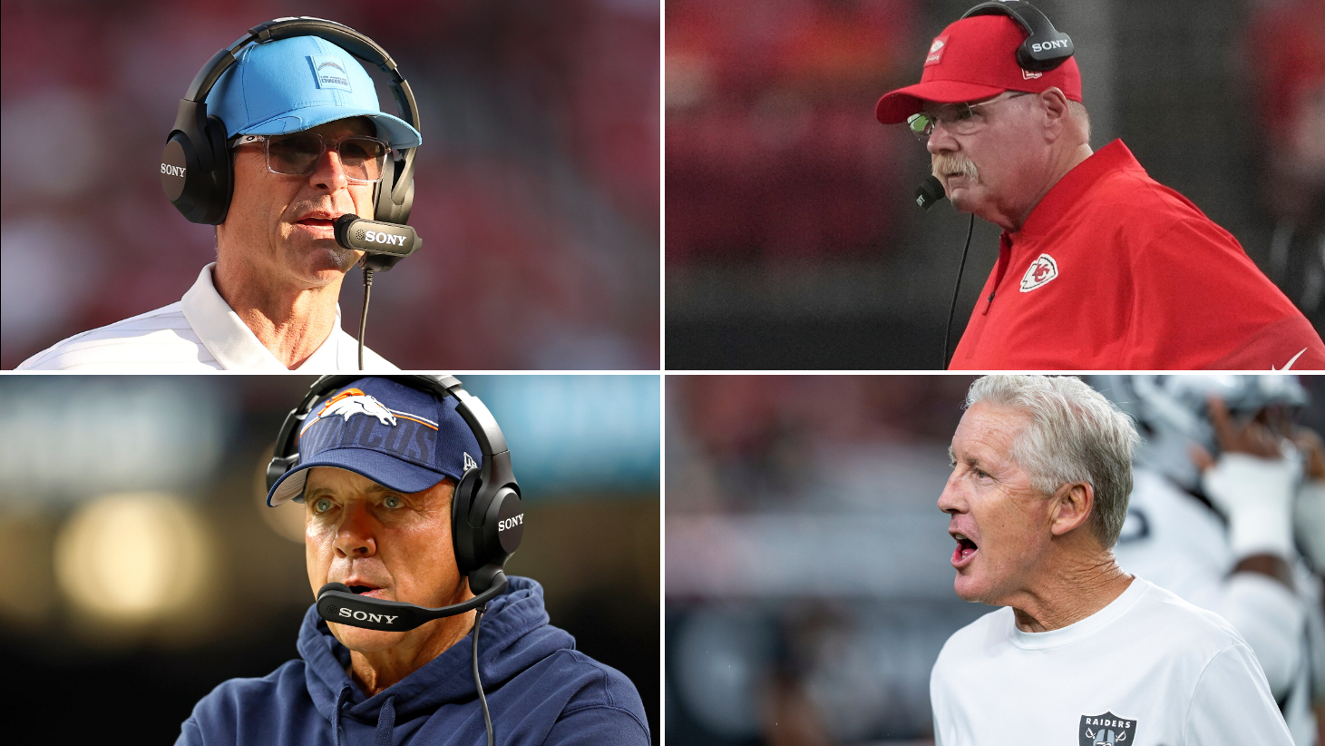 The AFC West coaching quartet may be the best in NFL history