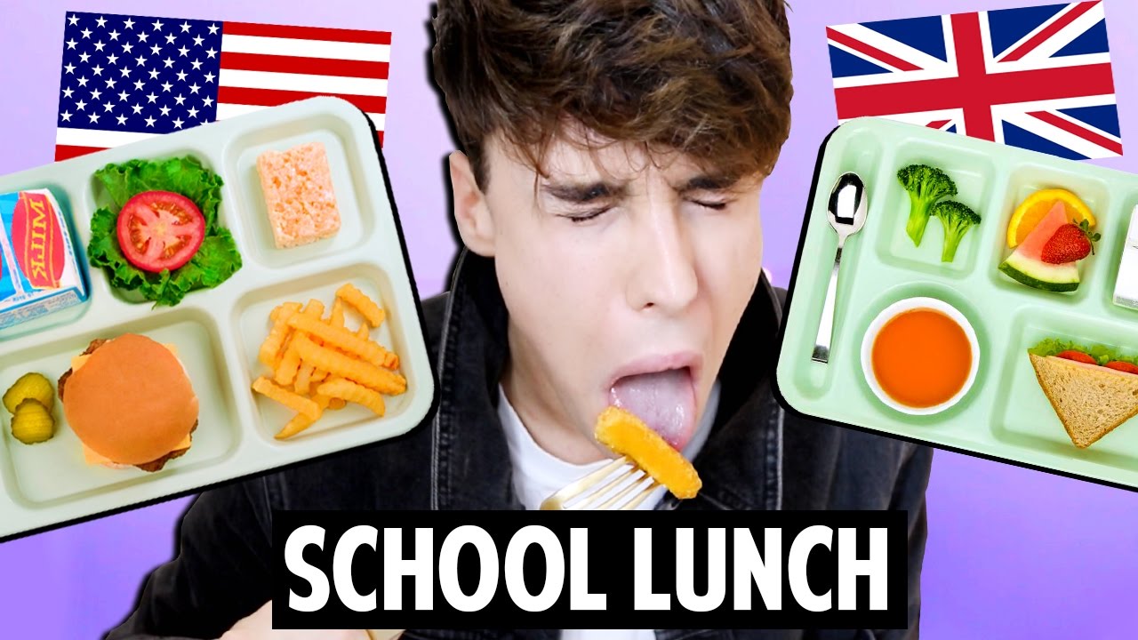 American VS British school lunch taste test