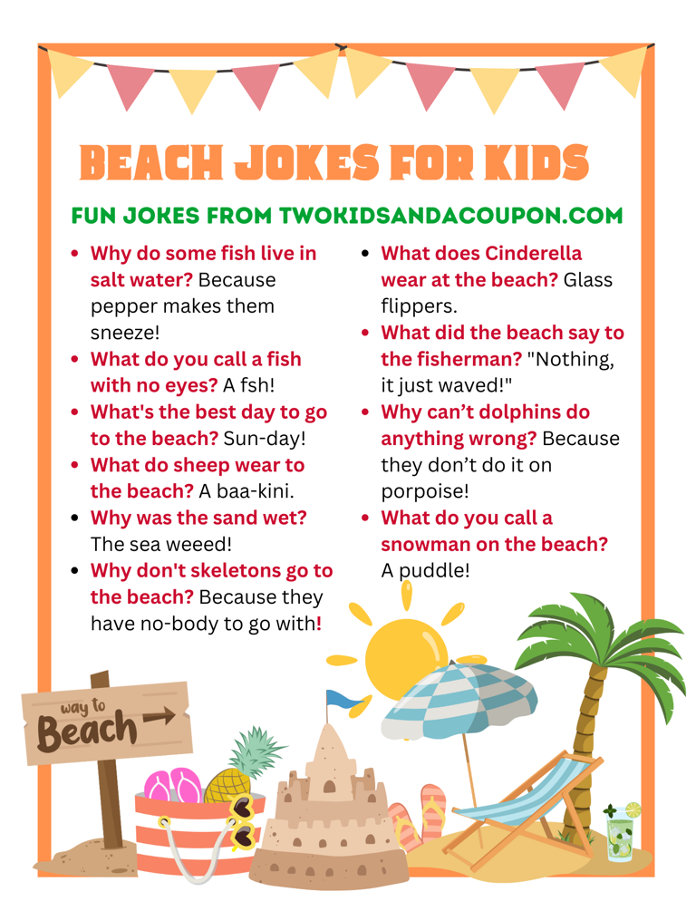 Make a Splash With These Free Printable Beach Jokes for Kids