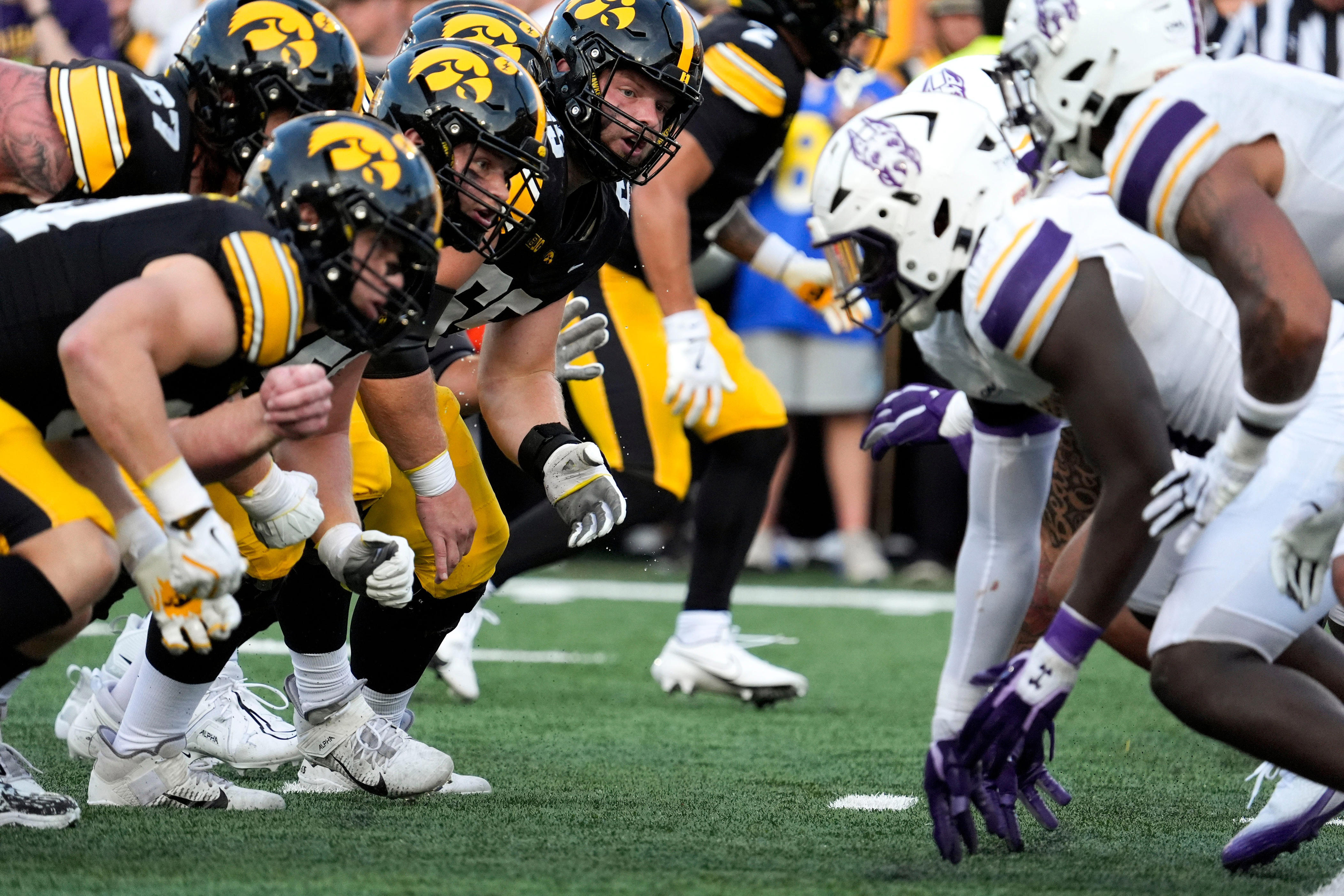 Iowa football offensive line stands alone as top-graded unit in the country